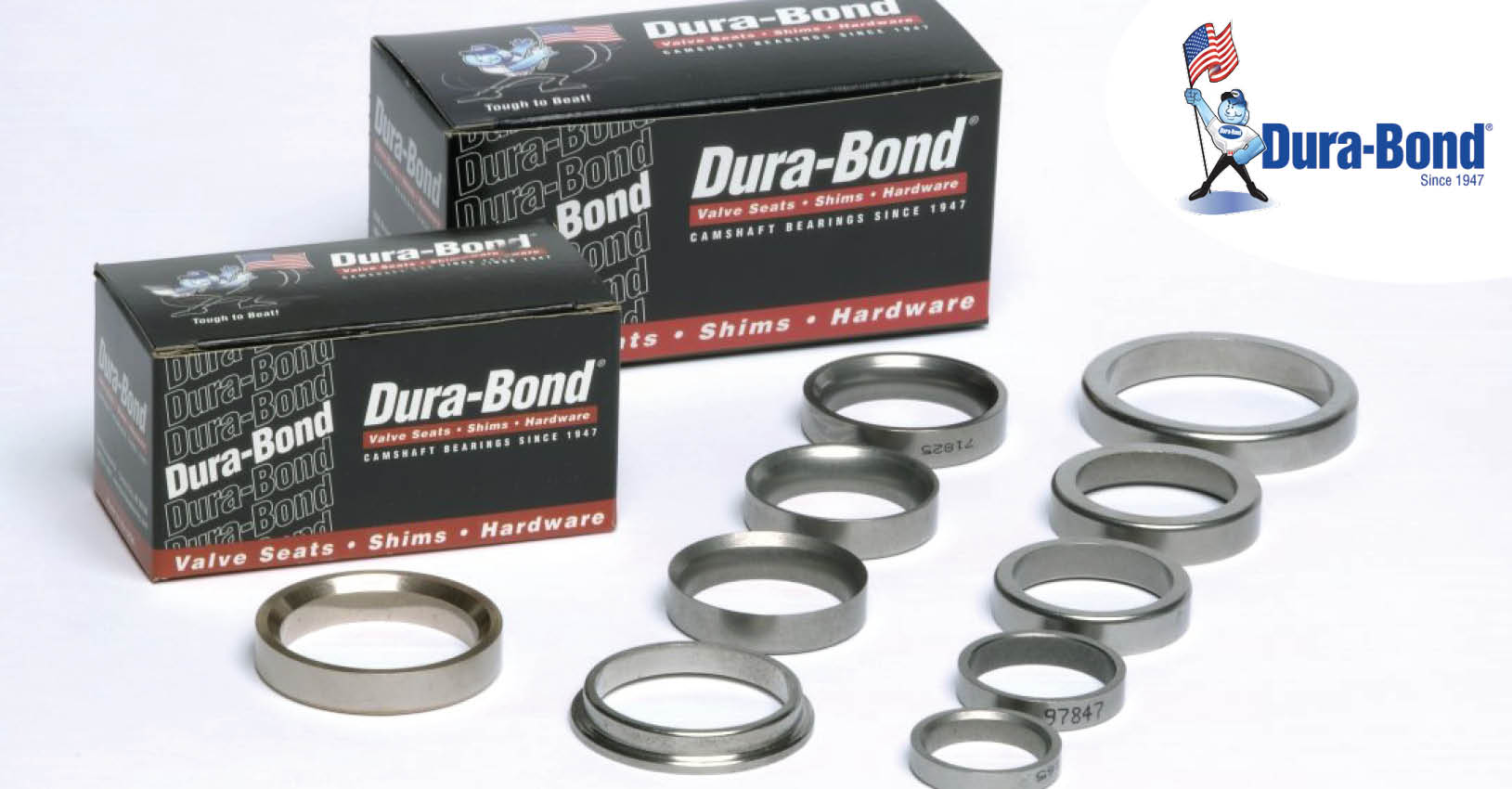 Dura-Bond valve seats made of powdered metal - Wilmink Engine Parts